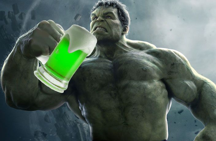 Drinking Hulk - FACEinHOLE